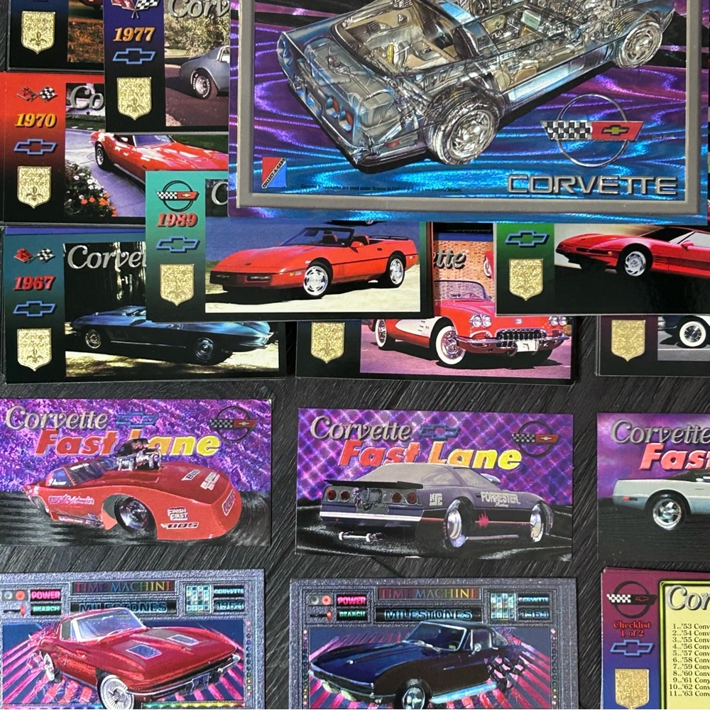 Vintage 1996 Corvette Heritage Collection Cards Set - Gem
